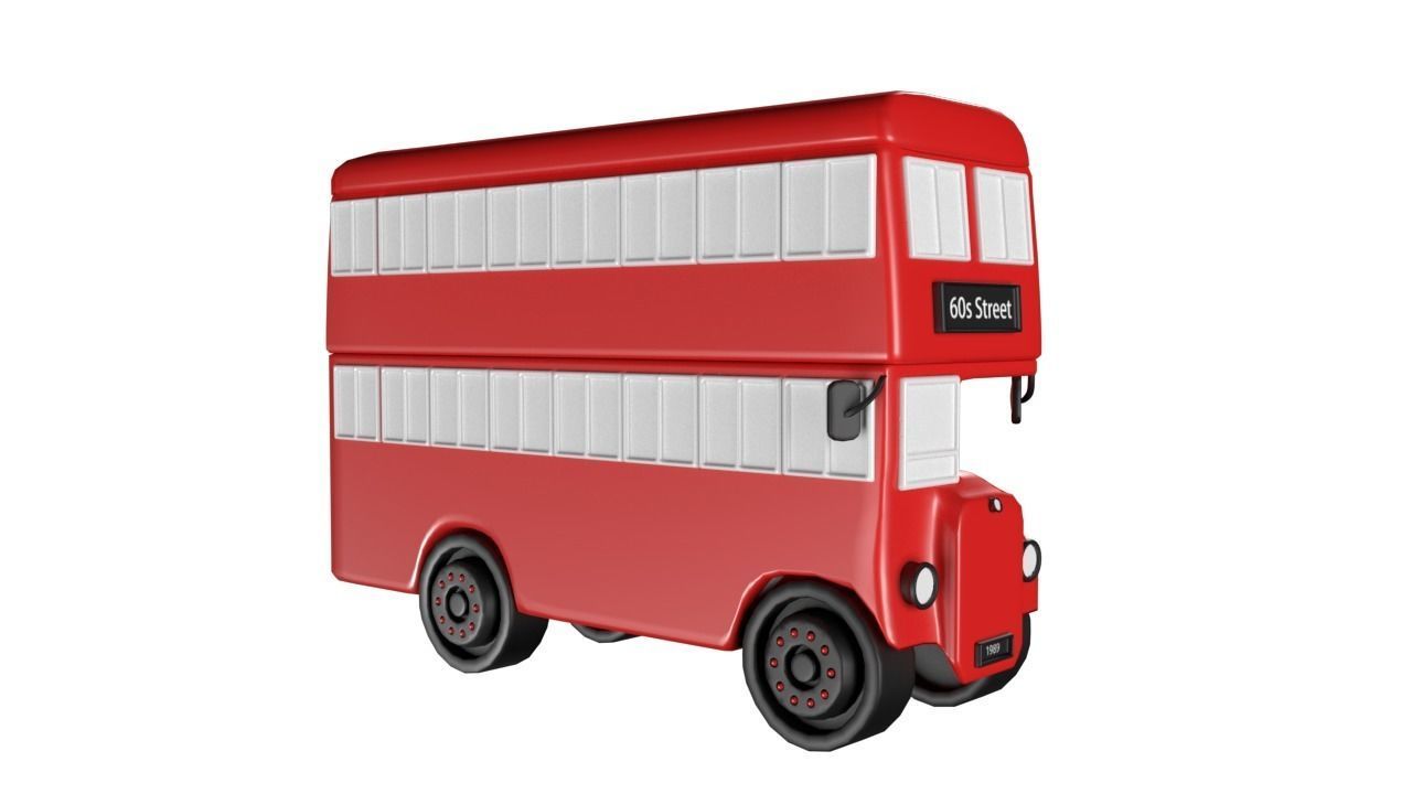 3D model 1960s Bus Figure VR / AR / low-poly | CGTrader