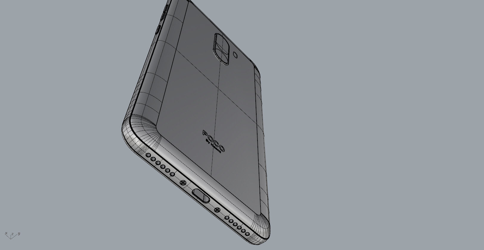 Xiaomi Pocophone F1 3D model 3D printable | CGTrader