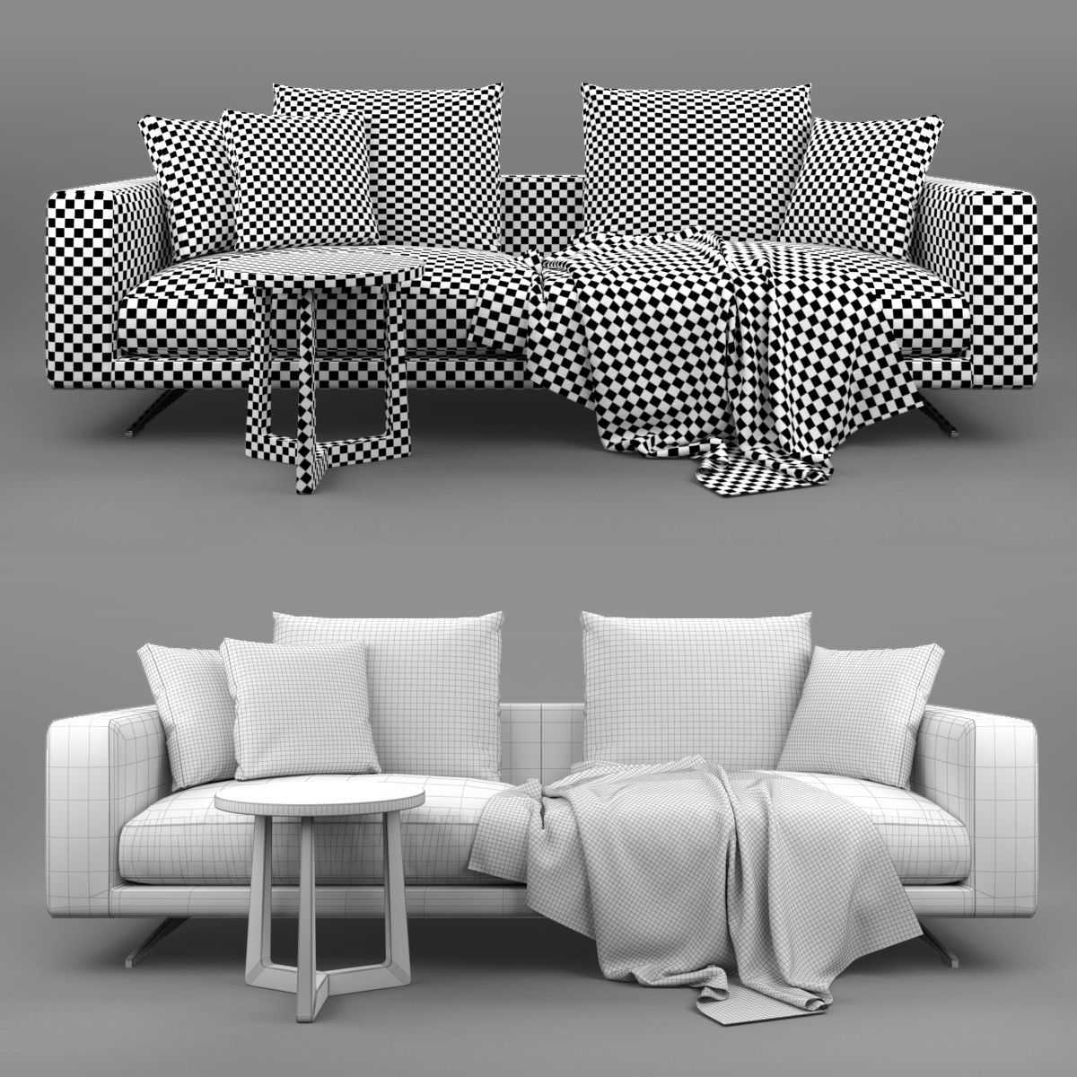 Sofa Flexform CAMPIELLO 3D model | CGTrader