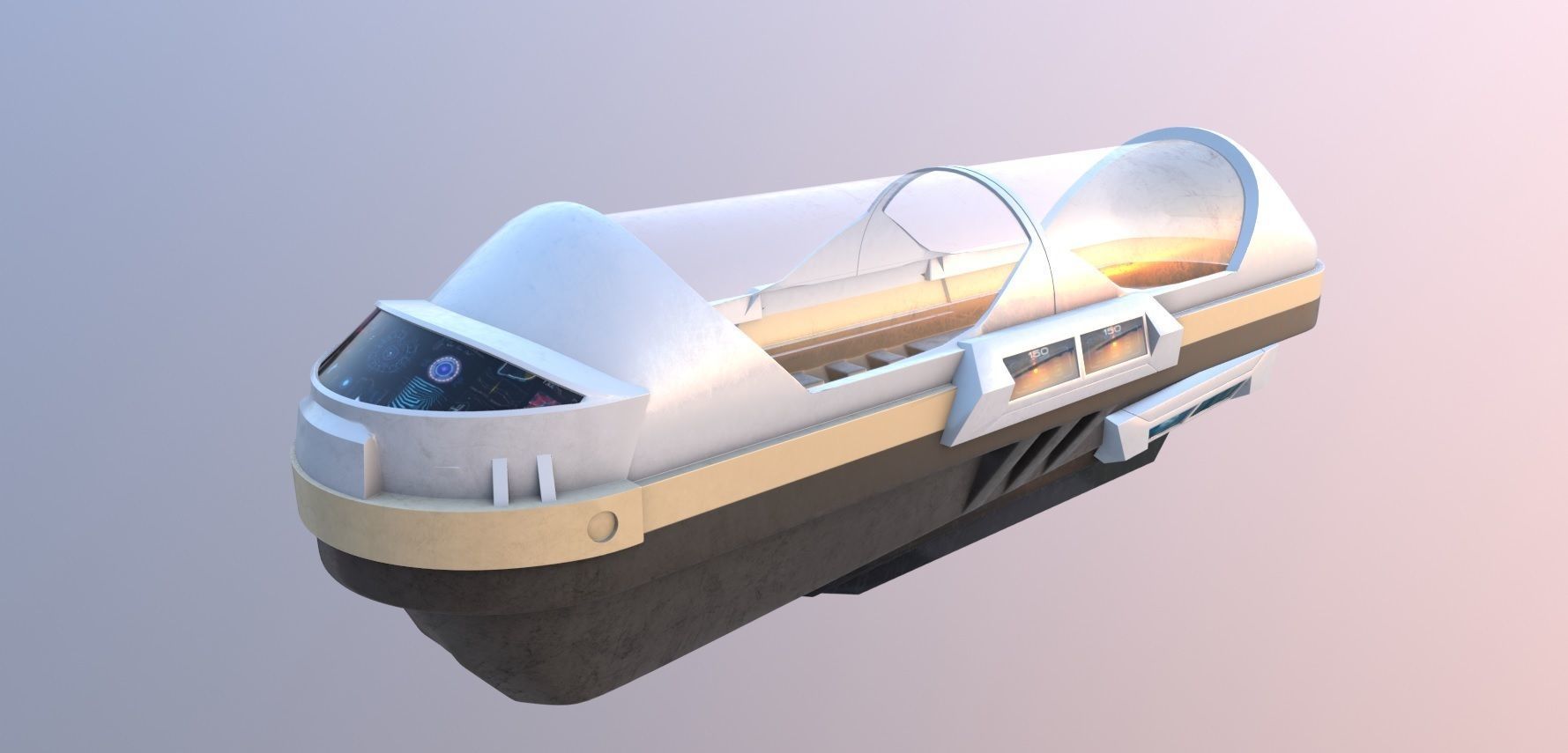 3D model sci-fi spaceship sleeping pod VR / AR / low-poly | CGTrader