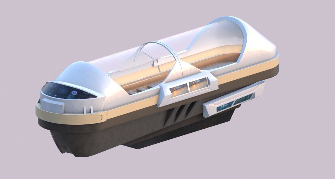 3D model sci-fi spaceship sleeping pod VR / AR / low-poly | CGTrader