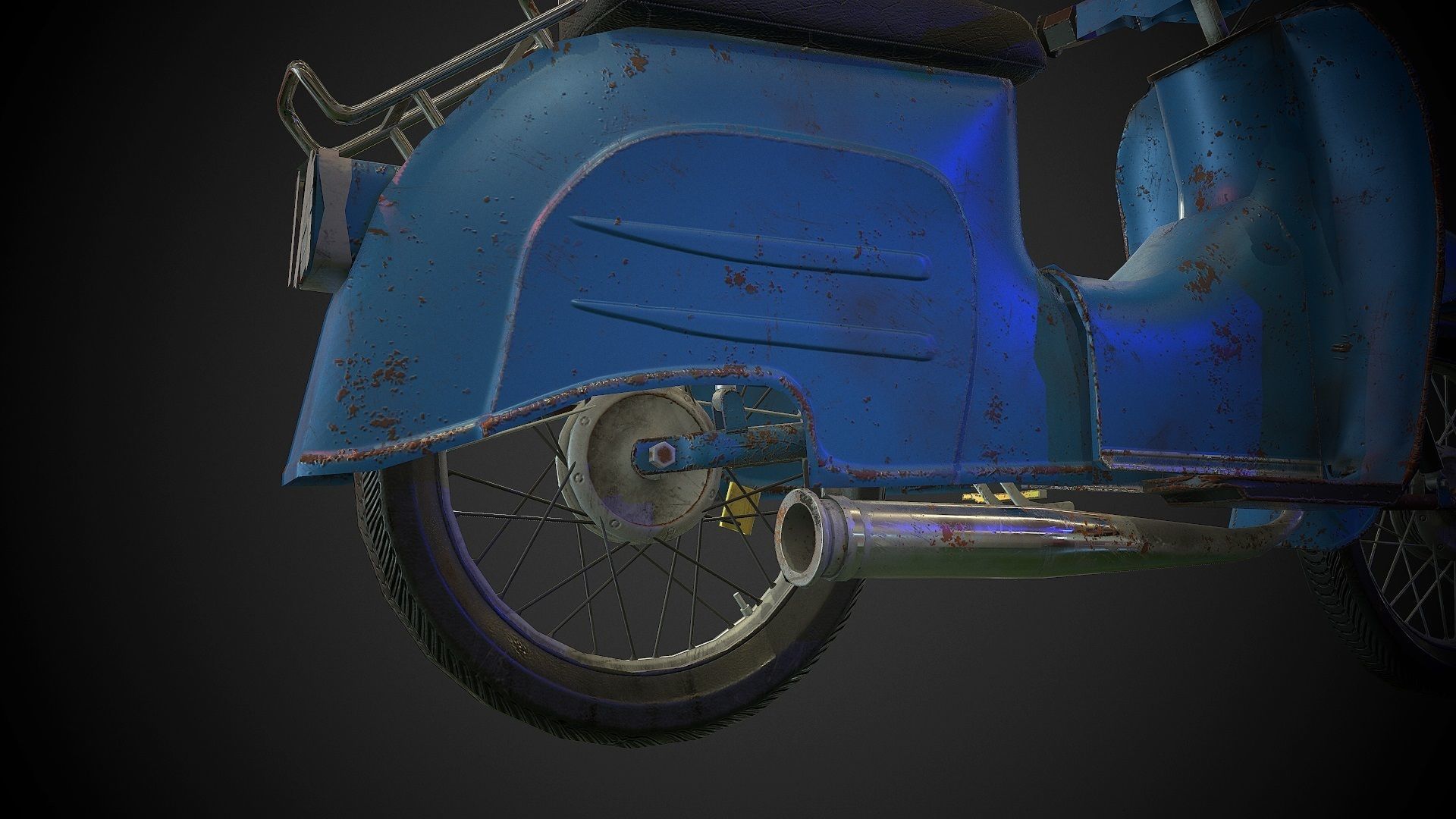 3D model Schwalbe KR 51 retro motorcycle VR / AR / low-poly | CGTrader