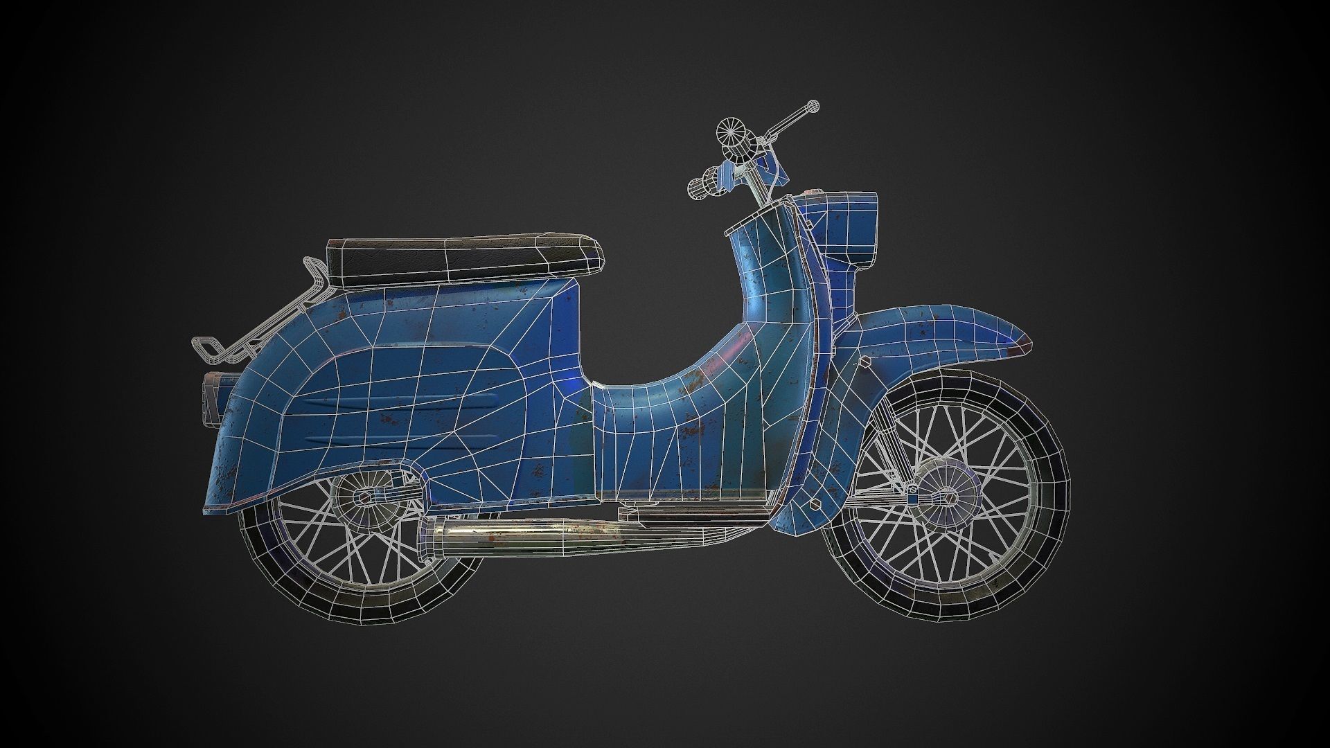 3D model Schwalbe KR 51 retro motorcycle VR / AR / low-poly | CGTrader