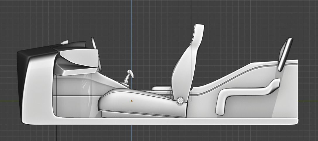 Sports Car Interior 3D model | CGTrader