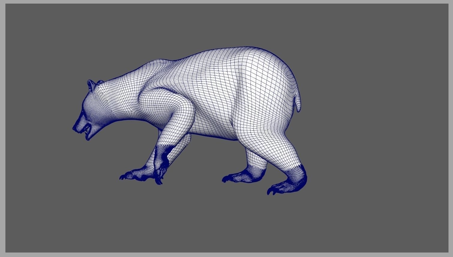 grizzly bear MODEL RIG ANIM 3D model animated rigged | CGTrader