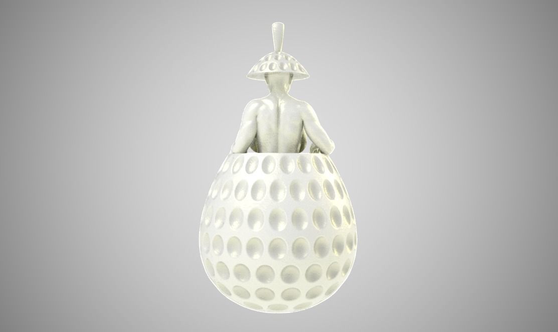 Hatching Girl Necklace 3D model 3D printable | CGTrader