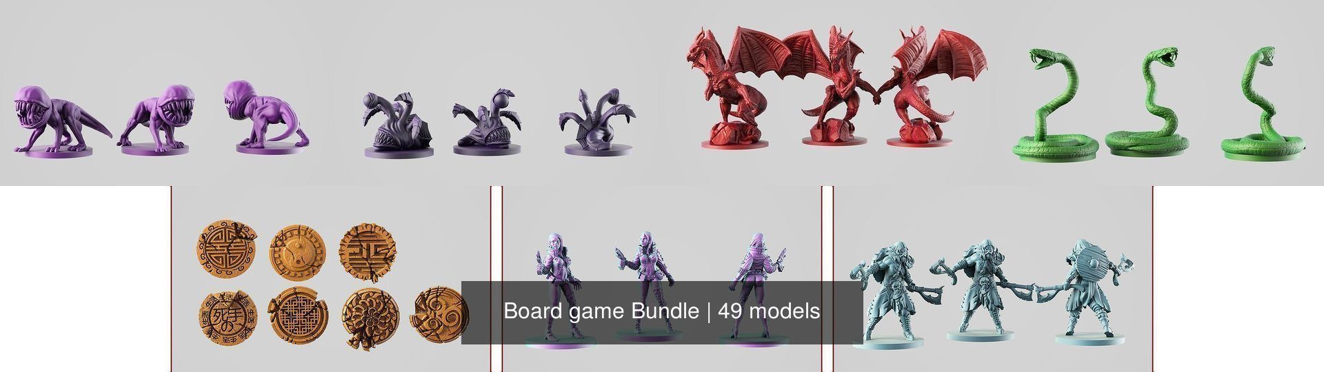 Board game Bundle 3D Model Collection | CGTrader