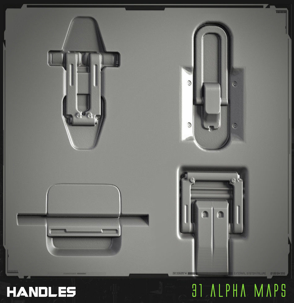 350 Hardsurface Alpha Pack Texture | CGTrader