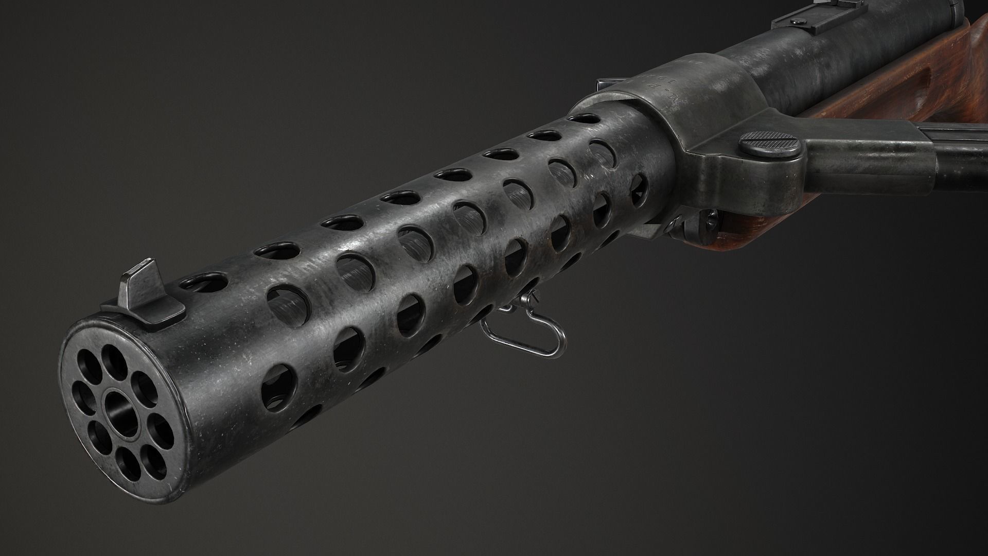3D model PBR German Schmeissers MP 18 I VR / AR / low-poly | CGTrader