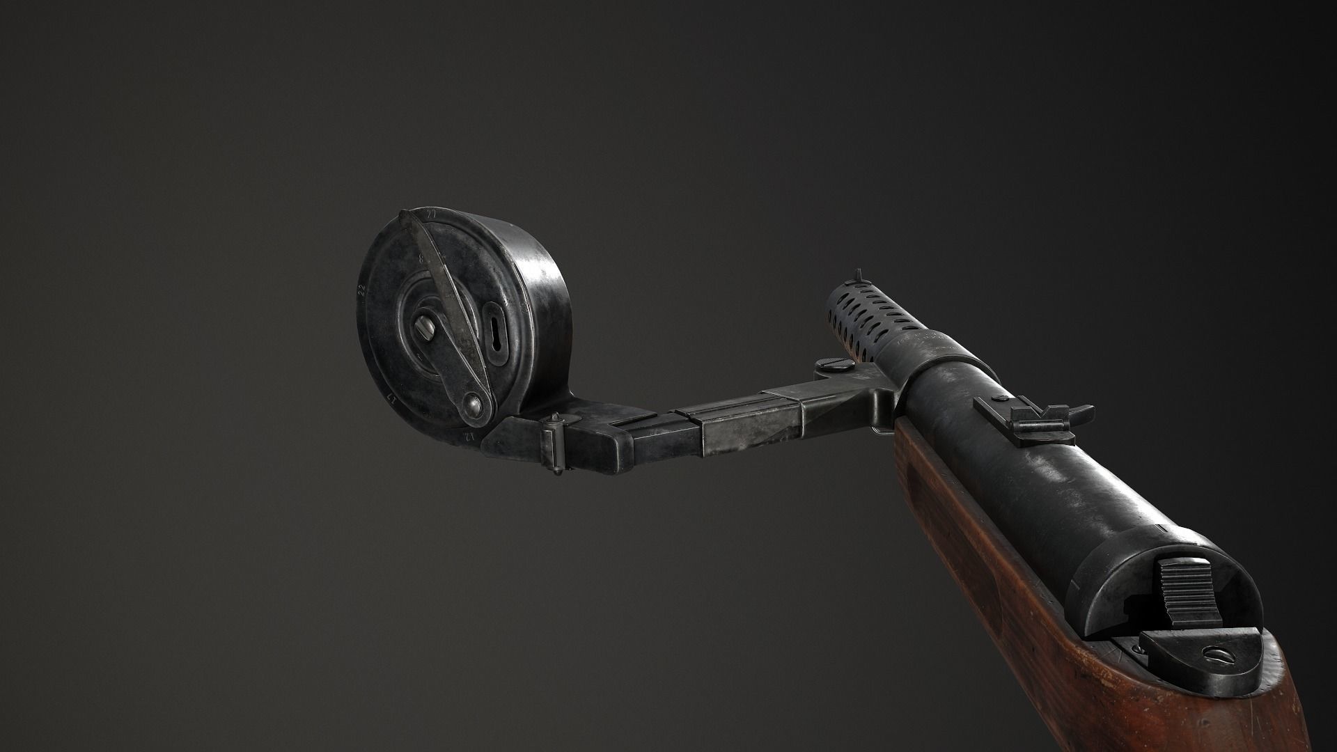 3D model PBR German Schmeissers MP 18 I VR / AR / low-poly | CGTrader