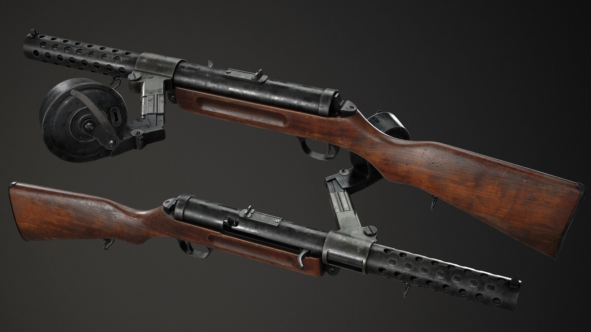 3D model PBR German Schmeissers MP 18 I VR / AR / low-poly | CGTrader