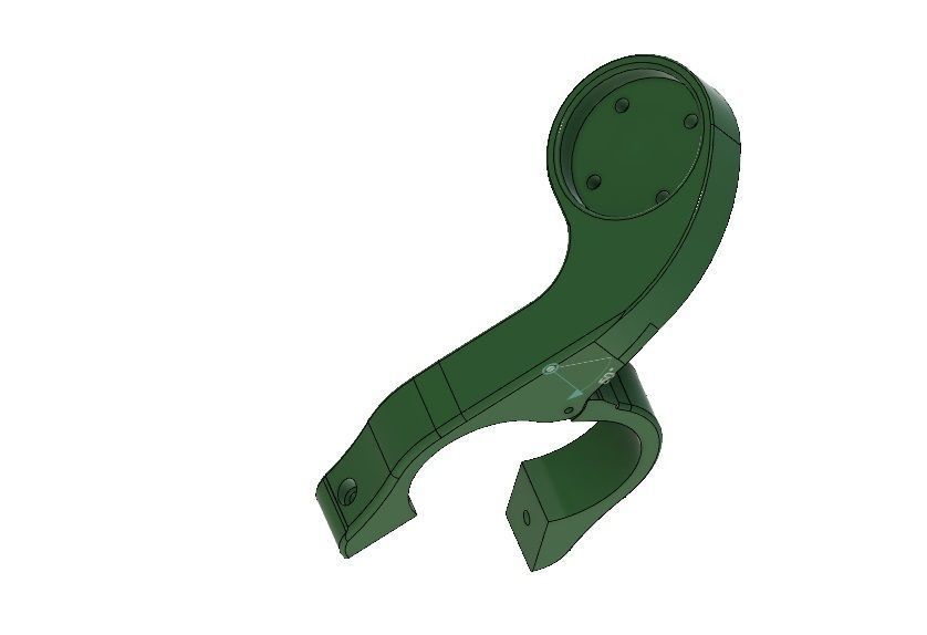 Bryton Handlebar Mount Front Rider 100 310 330 530 3D model 3D ...