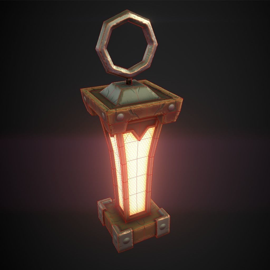 3D model Stylized lamp VR / AR / low-poly | CGTrader