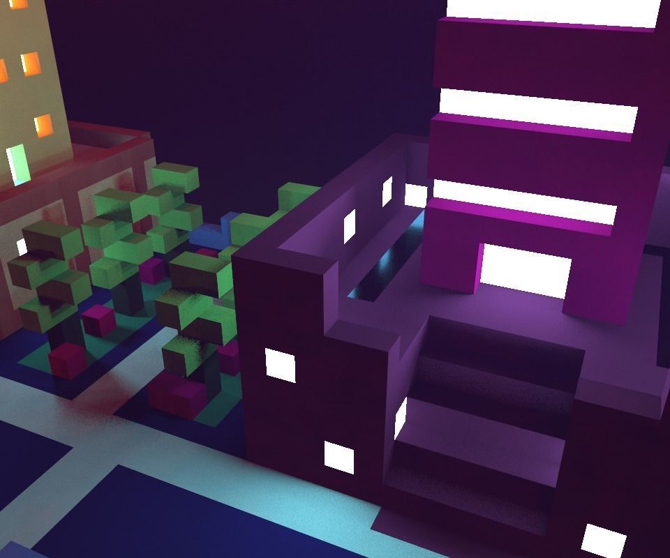 3D model Neon City VR / AR / low-poly | CGTrader