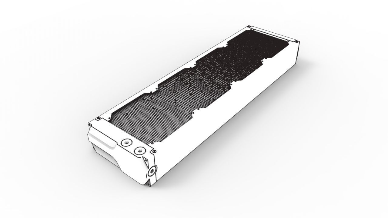 Aquacomputer Airplex Modularity 480mm Radiator 3D model | CGTrader