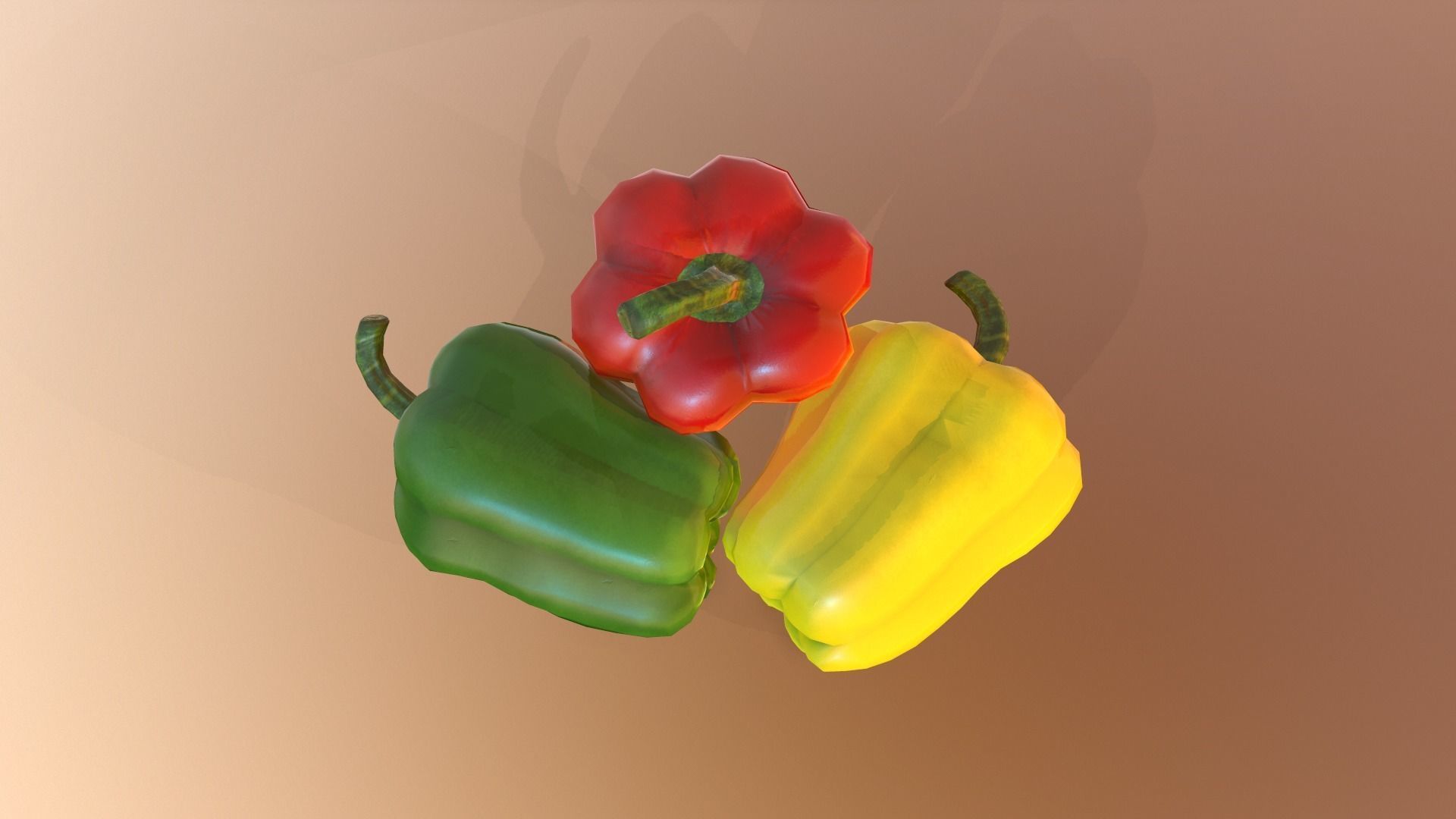 3D model Bell pepper Low-poly 3D model VR / AR / low-poly | CGTrader