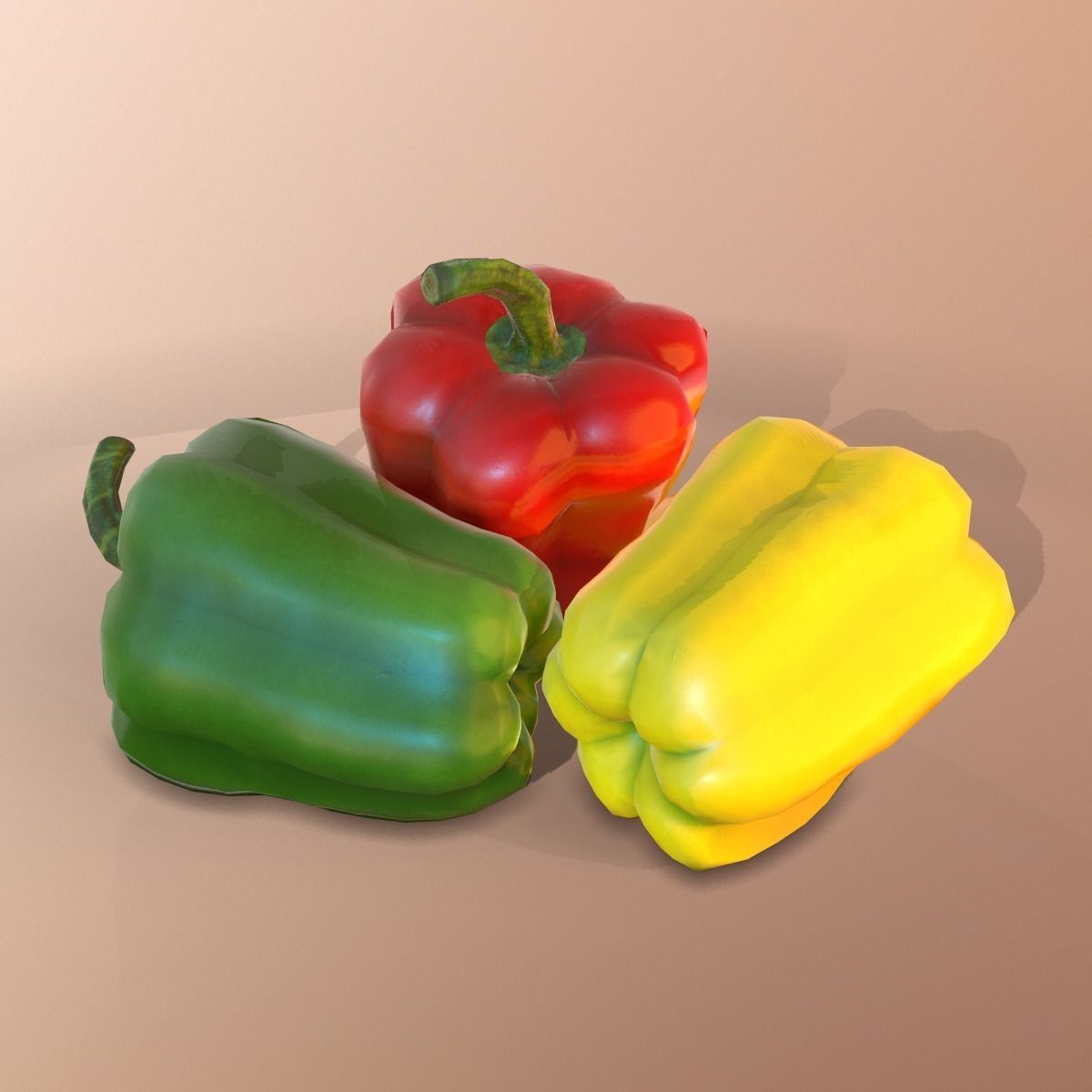 3D model Bell pepper Low-poly 3D model VR / AR / low-poly | CGTrader