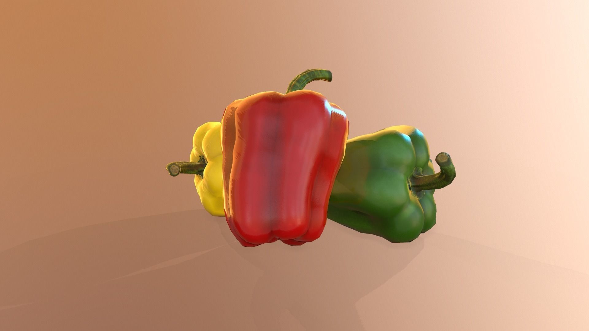 3D model Bell pepper Low-poly 3D model VR / AR / low-poly | CGTrader