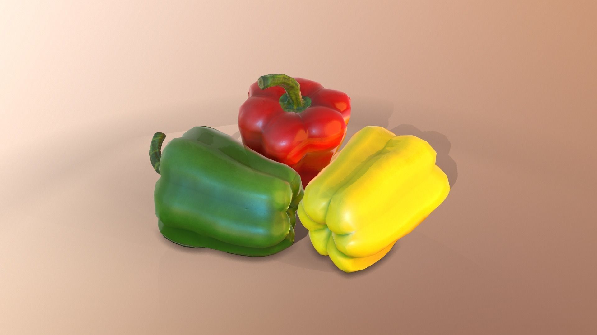3D model Bell pepper Low-poly 3D model VR / AR / low-poly | CGTrader