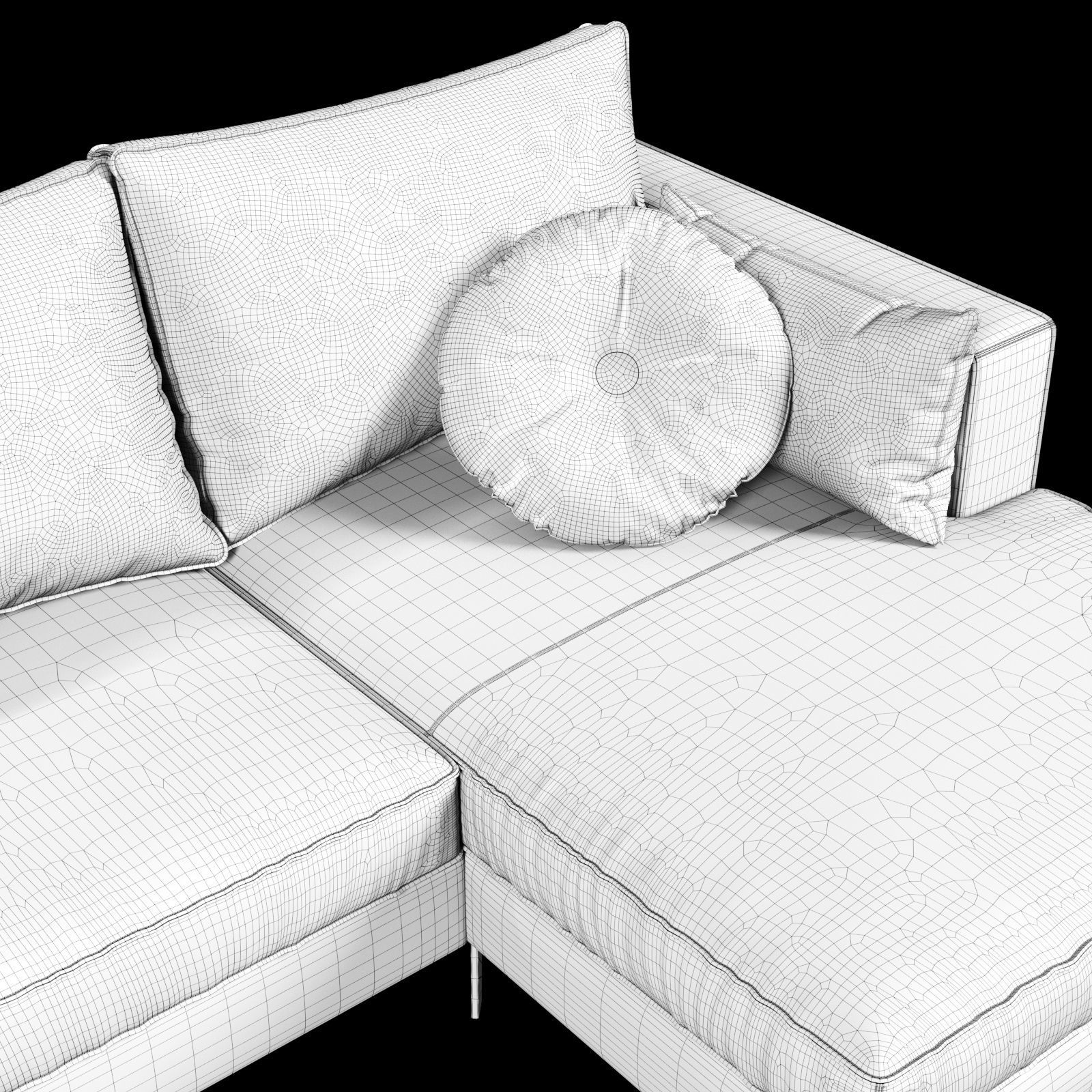 Calligaris Square sofa 3D model | CGTrader