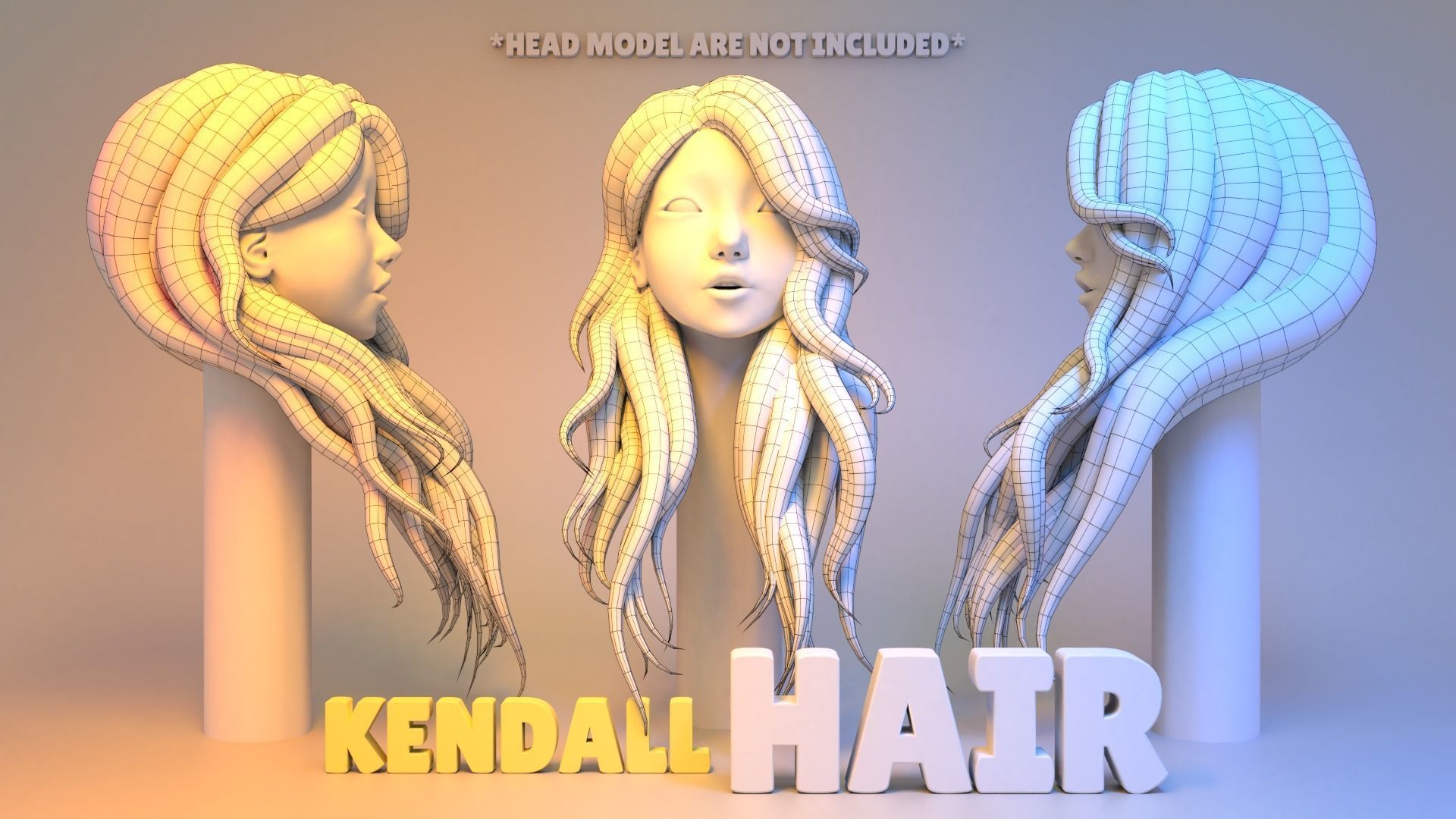 Kendall Hair 3D model | CGTrader