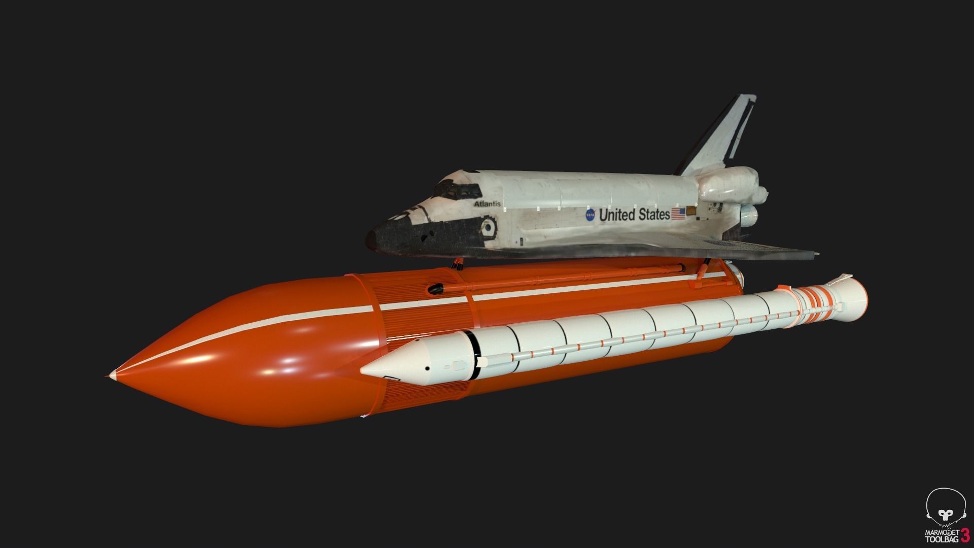 Space Shuttle Atlantis free 3D model | CGTrader