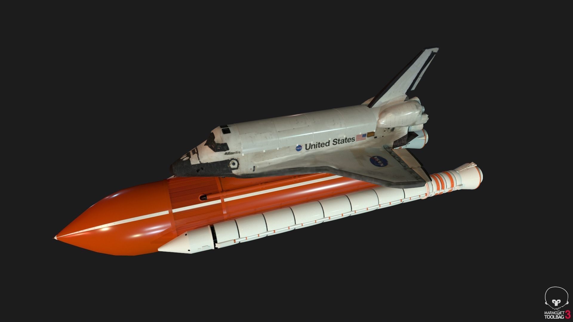 Space Shuttle Atlantis free 3D model | CGTrader
