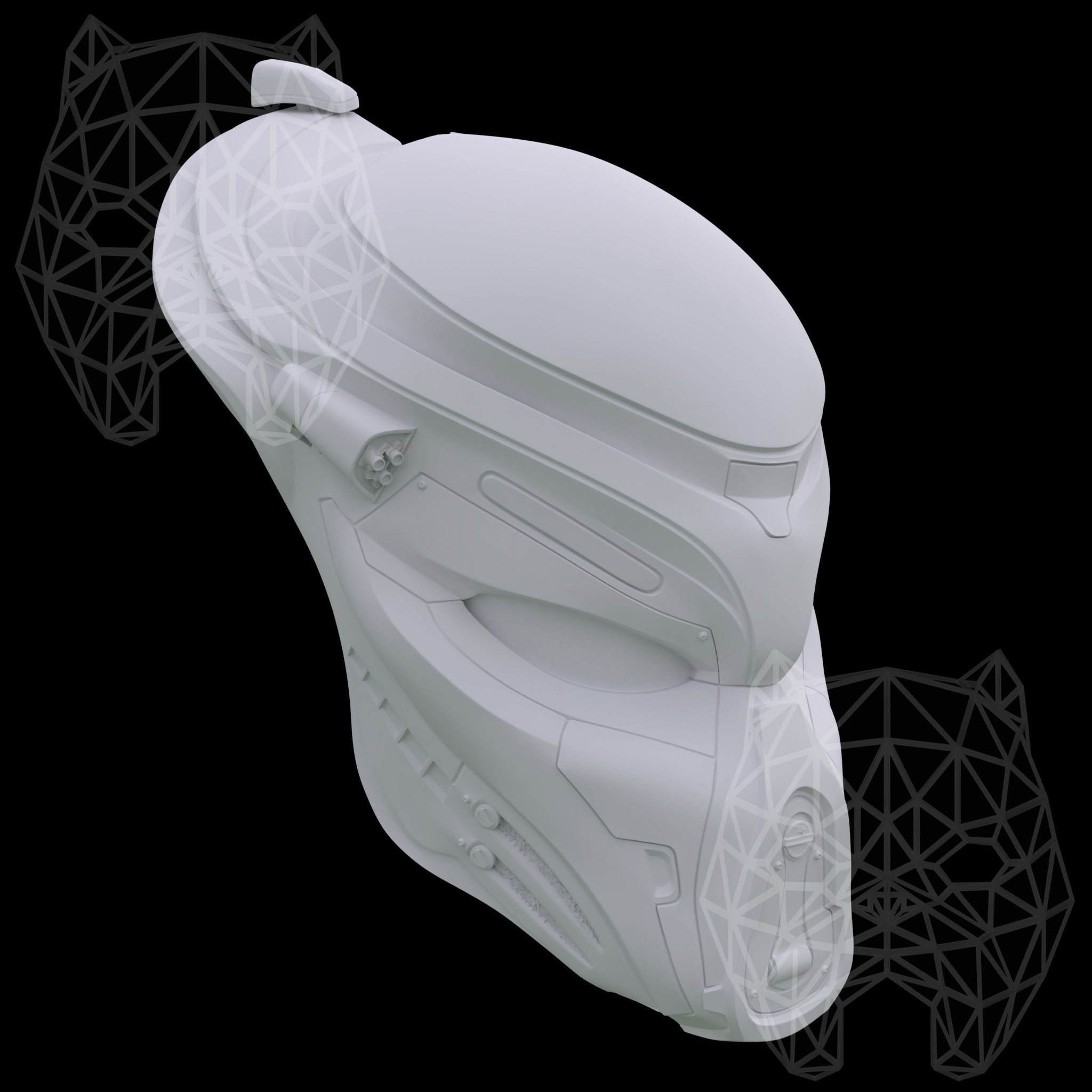 Predator 2018 Mask 3D model 3D printable | CGTrader