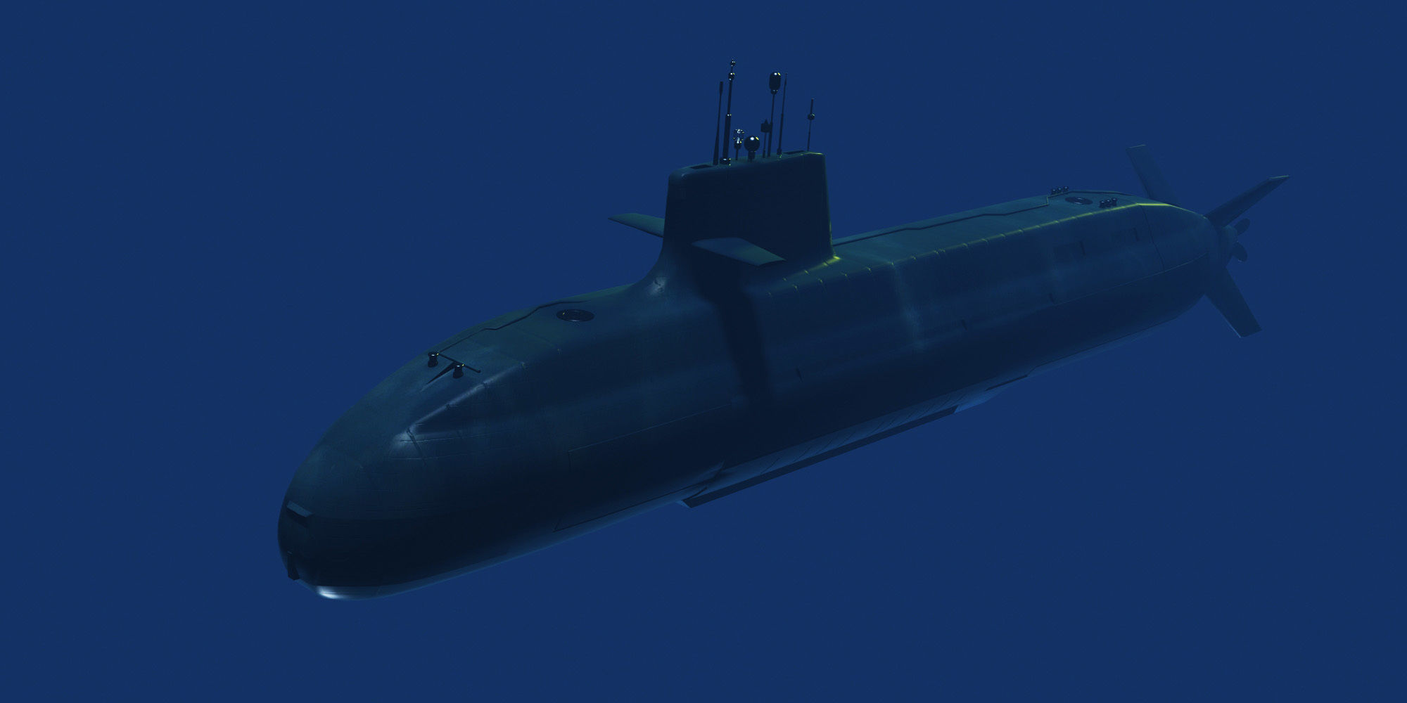 Soryu-class low poly model submarine 3D model | CGTrader