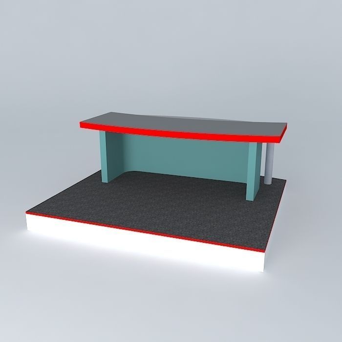 Global BC Temporary News Desk free 3D model | CGTrader