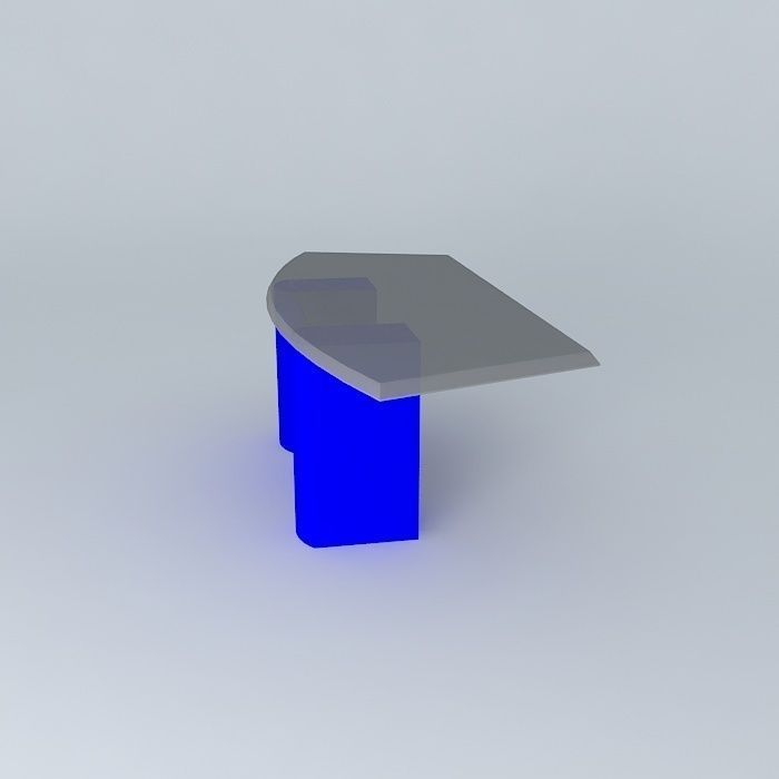 CKVU News Anchor Desk free 3D model | CGTrader