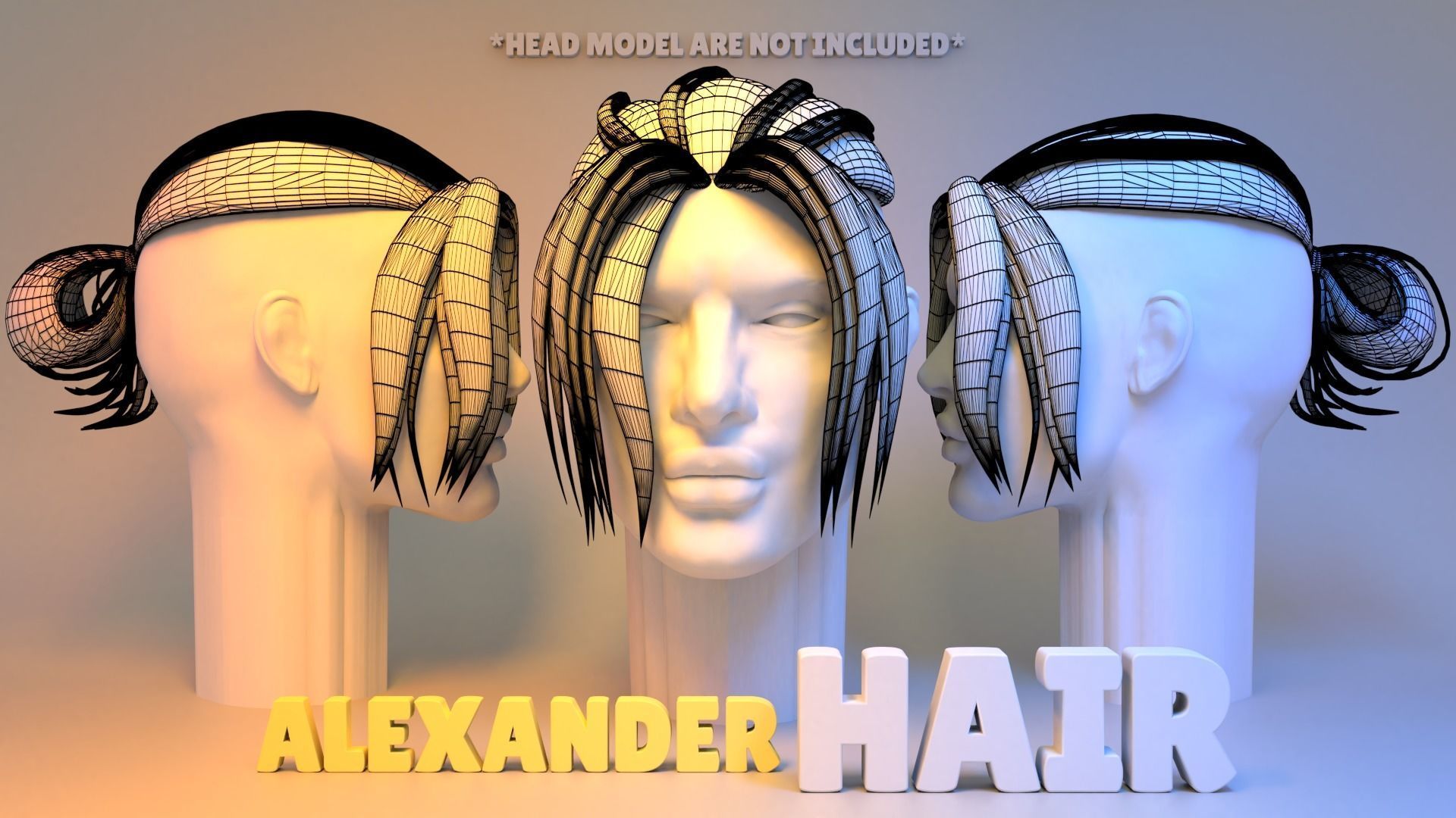Alexander Hair 3D model | CGTrader