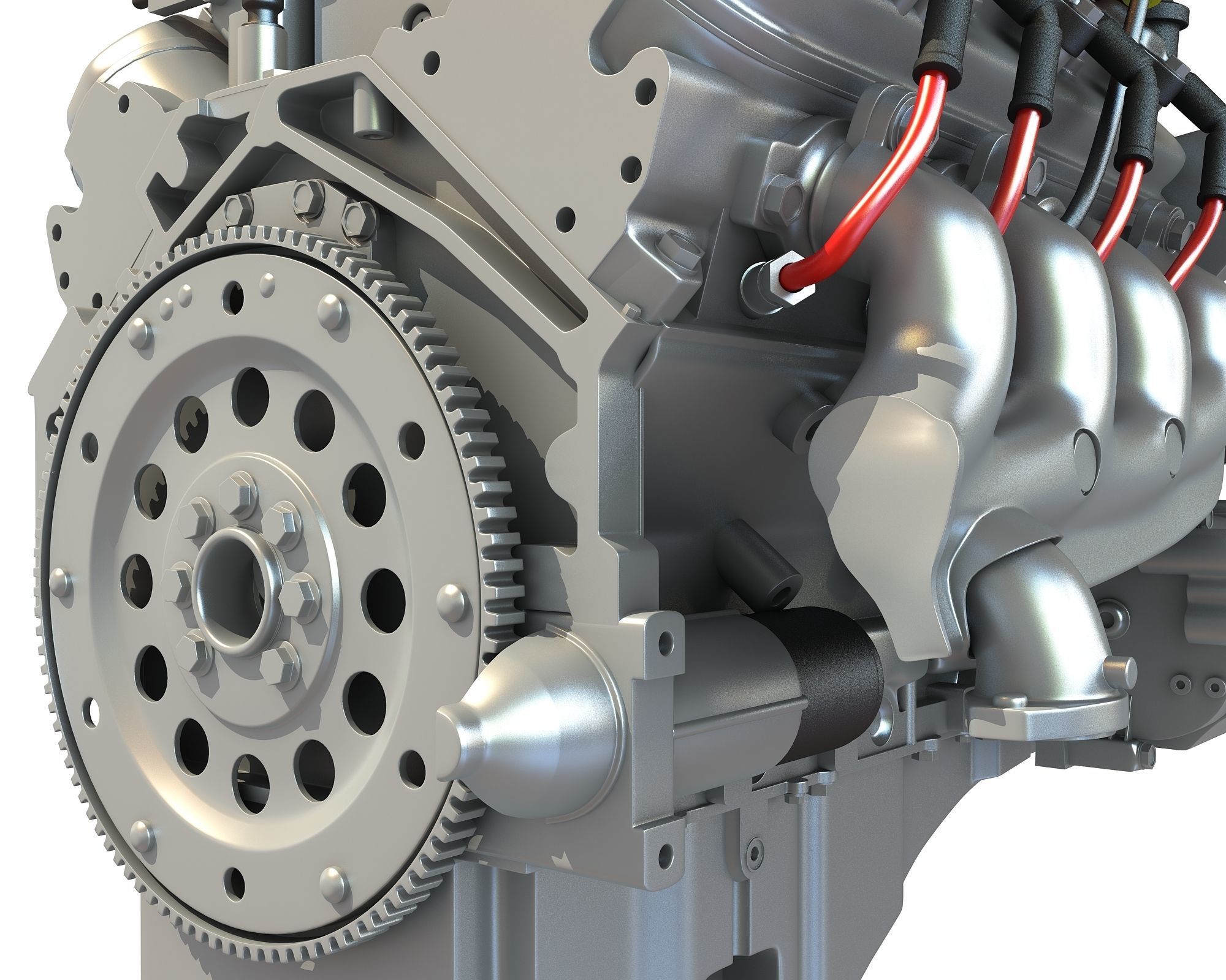 V8 Supercharged Engine 3D model | CGTrader