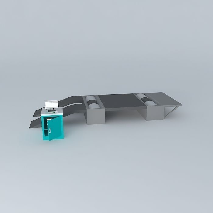 Four wheel chassis dyno free 3D model | CGTrader