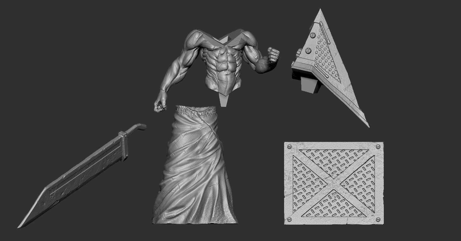 Pyramid Head 3D model 3D printable | CGTrader
