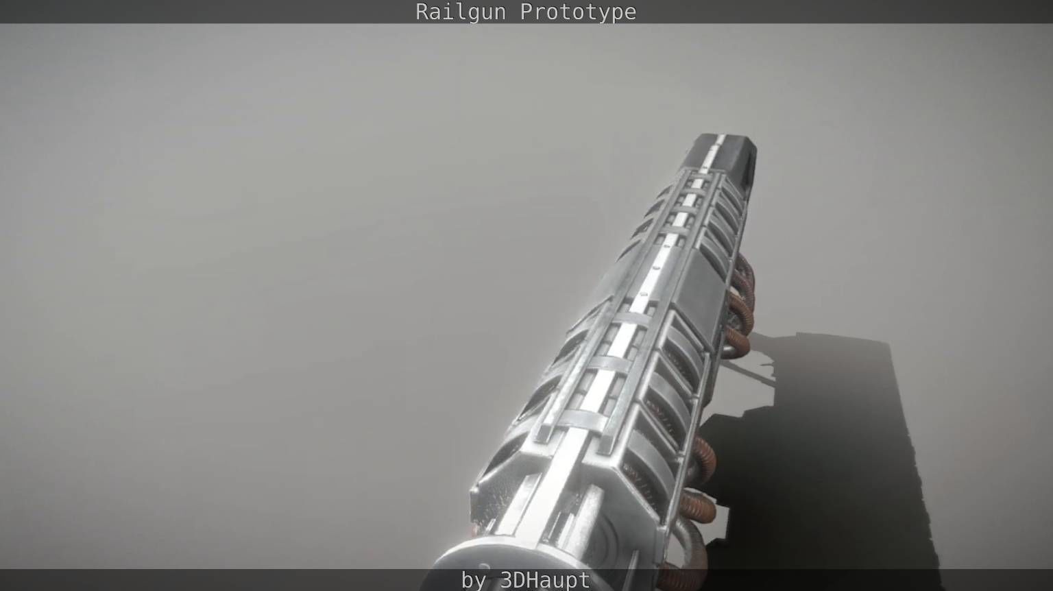 Railgun Prototype free VR / AR / low-poly 3D model | CGTrader