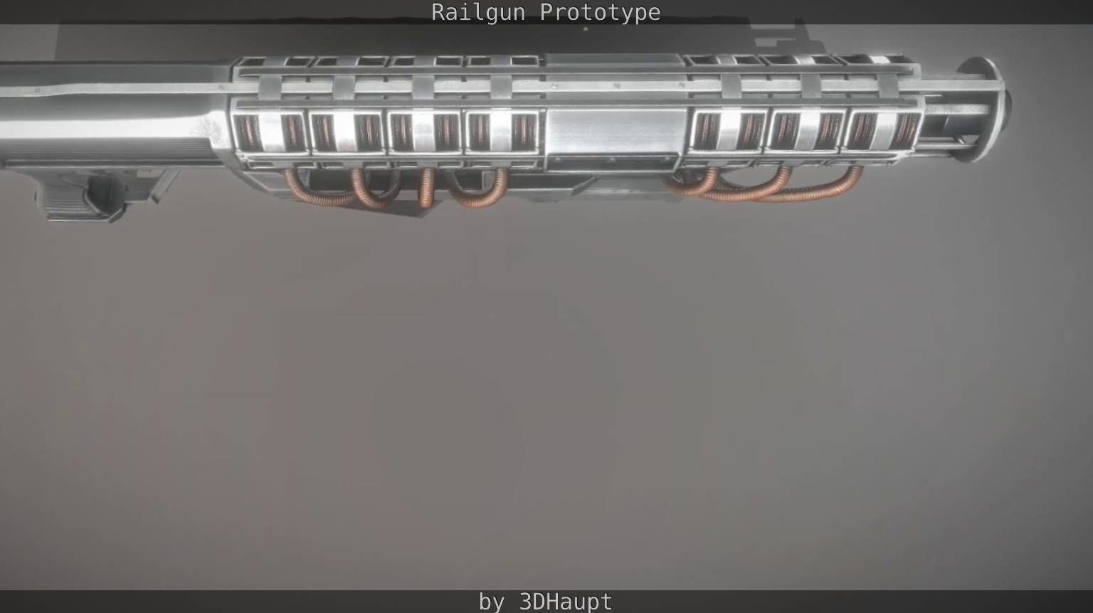 Railgun Prototype free VR / AR / low-poly 3D model | CGTrader