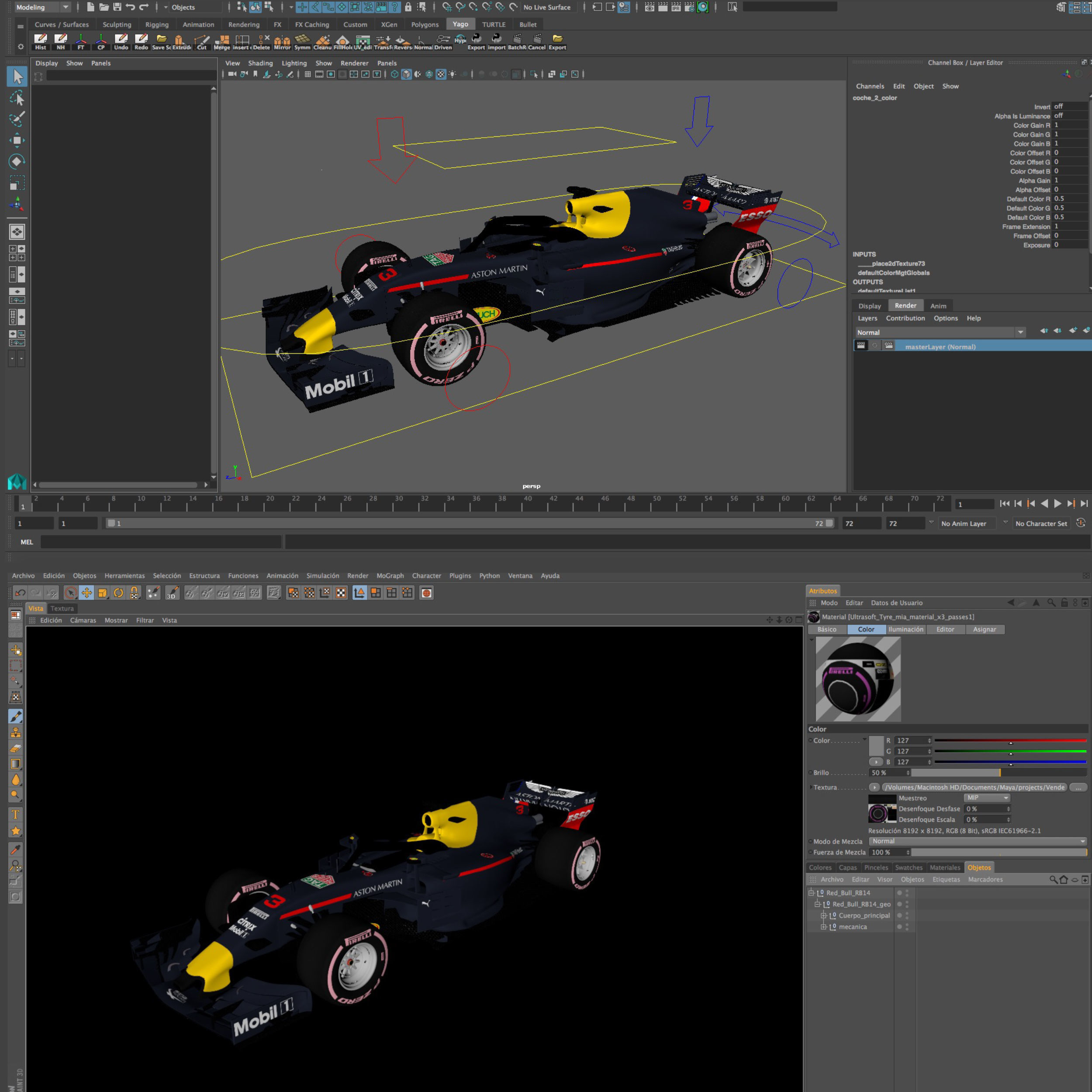 3D model Formula 2018 car VR / AR / low-poly rigged | CGTrader