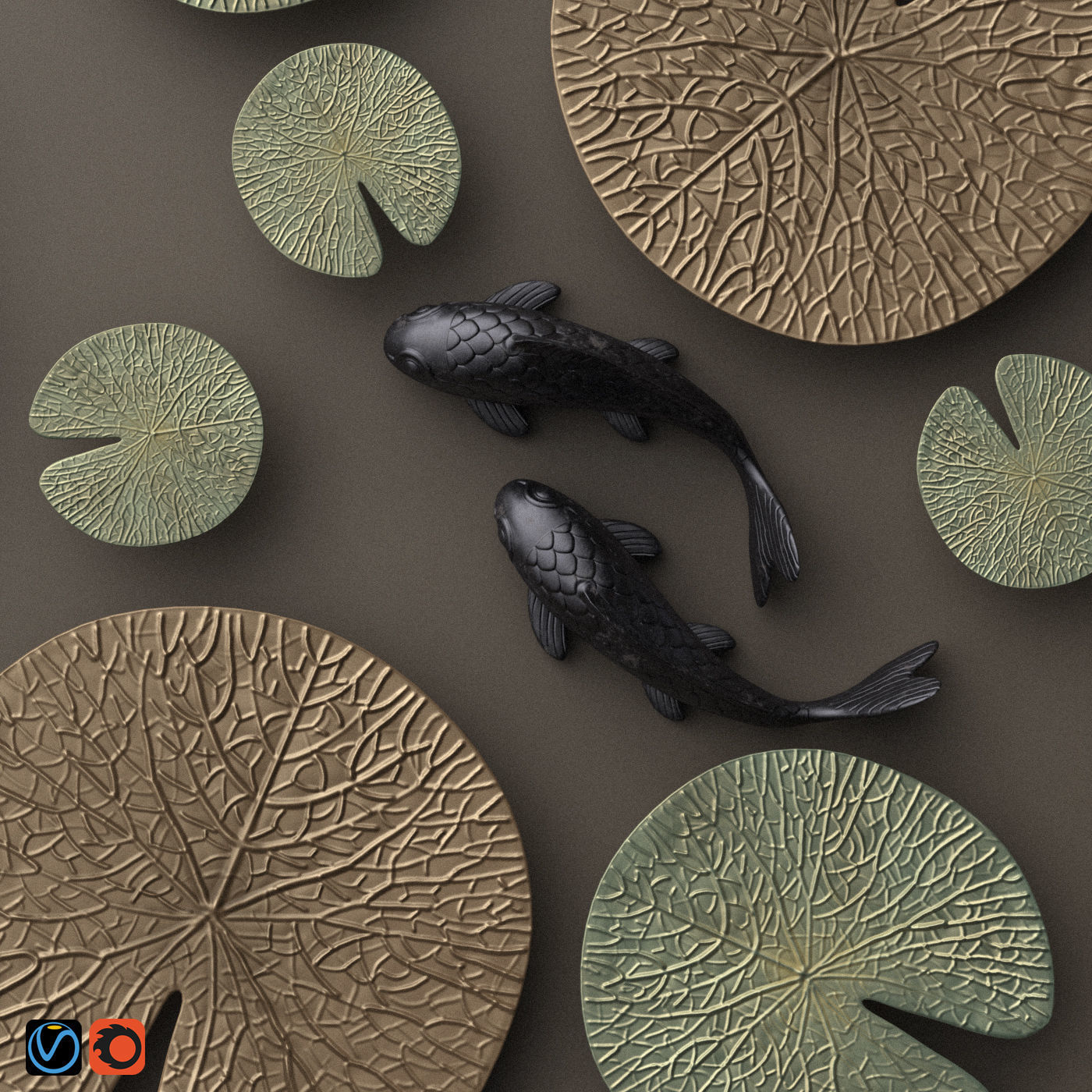 NAGA wall decor set 3D model | CGTrader