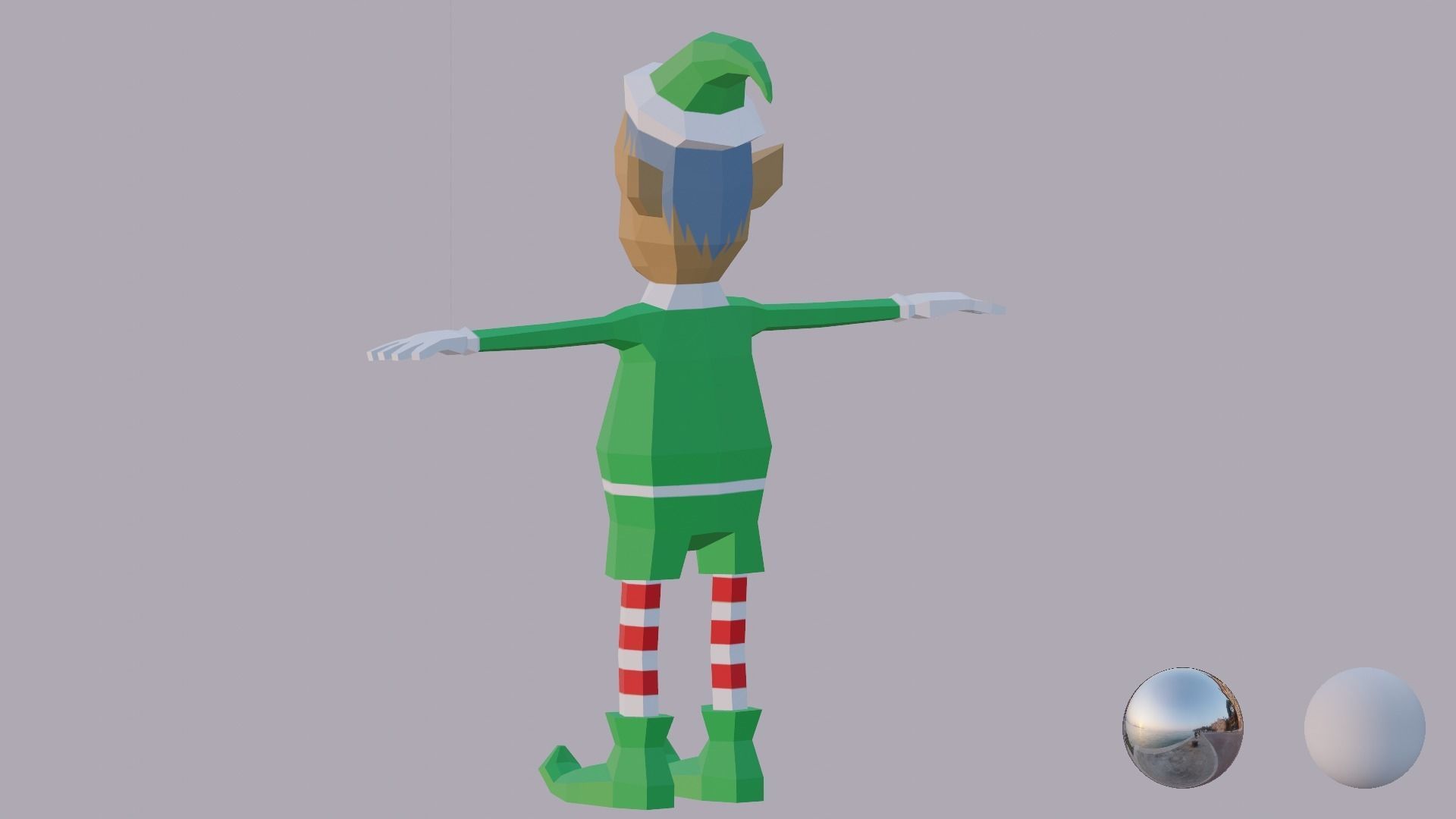 3D model Elf low poly christmas VR / AR / low-poly | CGTrader