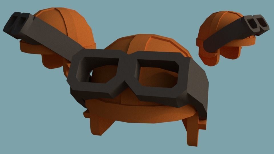 lego pilot helmet free 3D model | CGTrader
