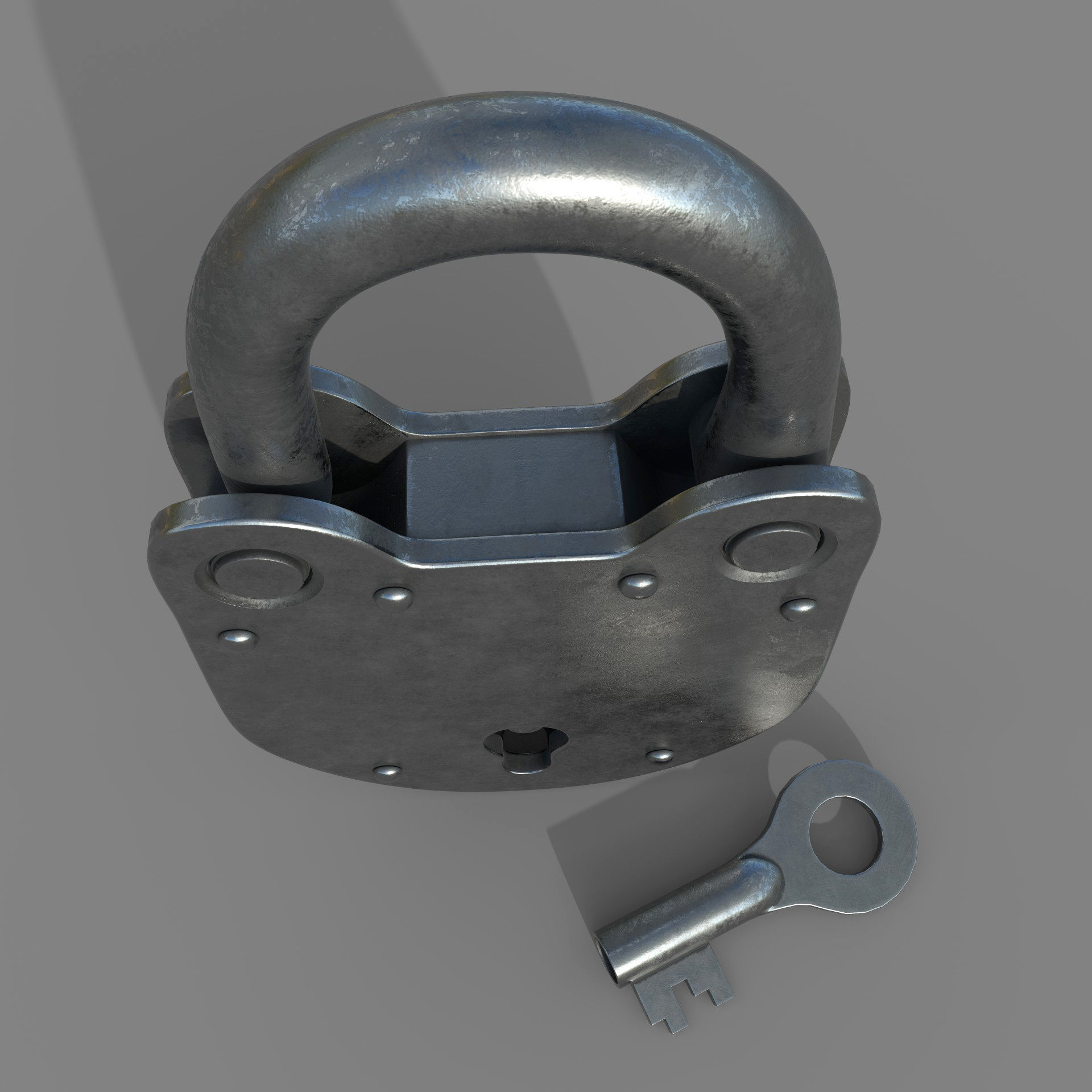 Badlock padlock 3D model | CGTrader