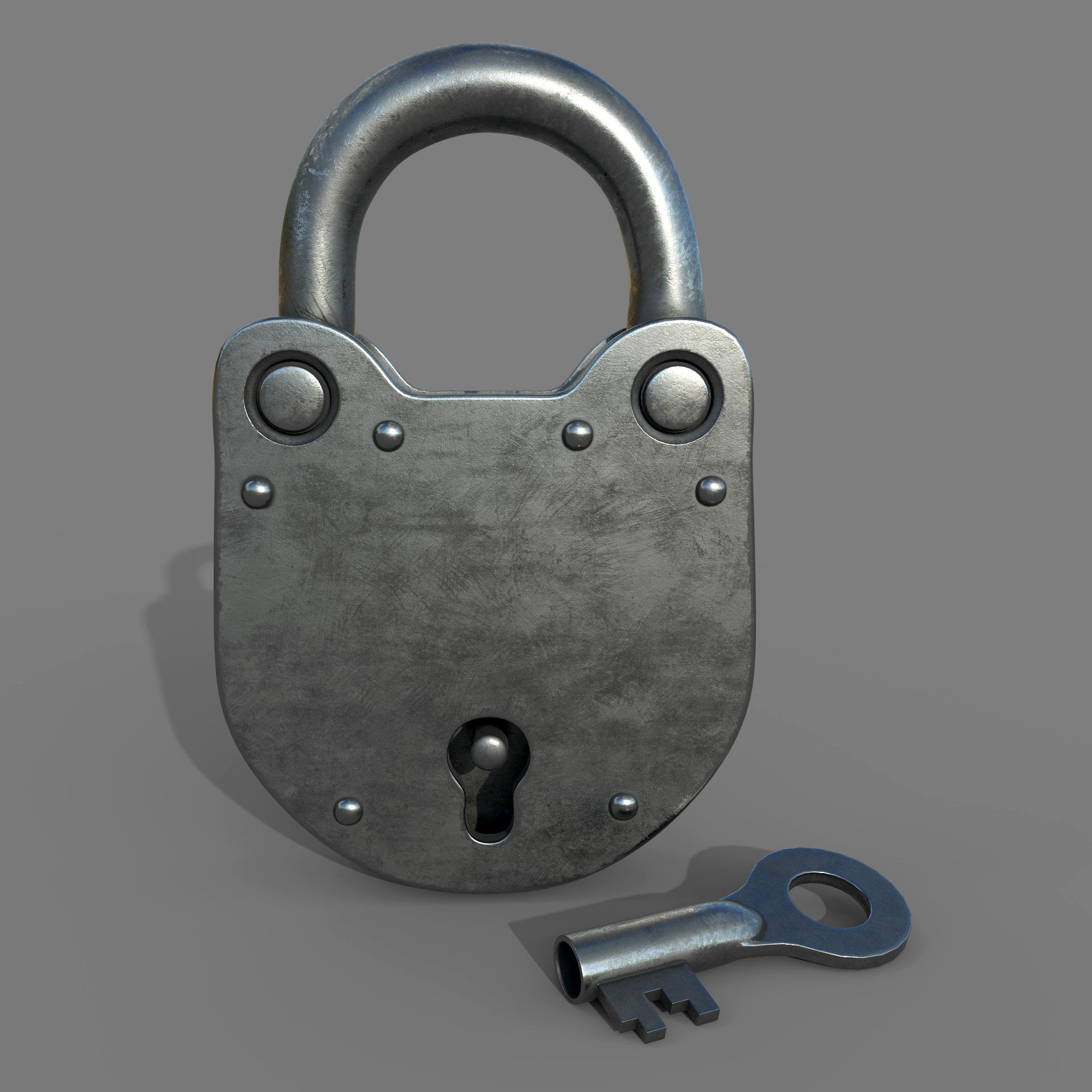 Badlock padlock 3D model | CGTrader