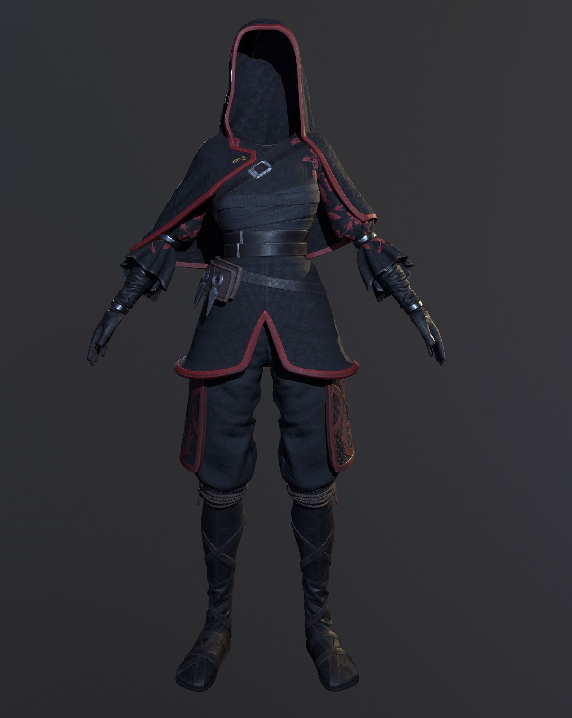 3D model Shinobi wear VR / AR / low-poly | CGTrader