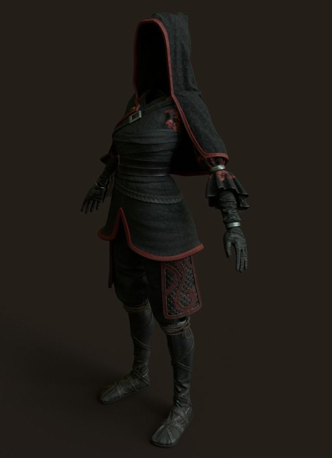 3D model Shinobi wear VR / AR / low-poly | CGTrader