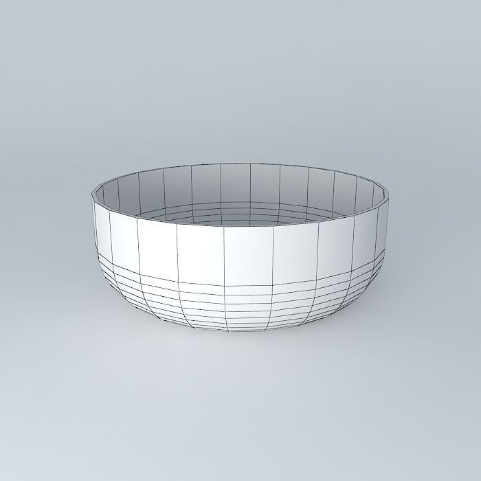 Small dish white free 3D model | CGTrader