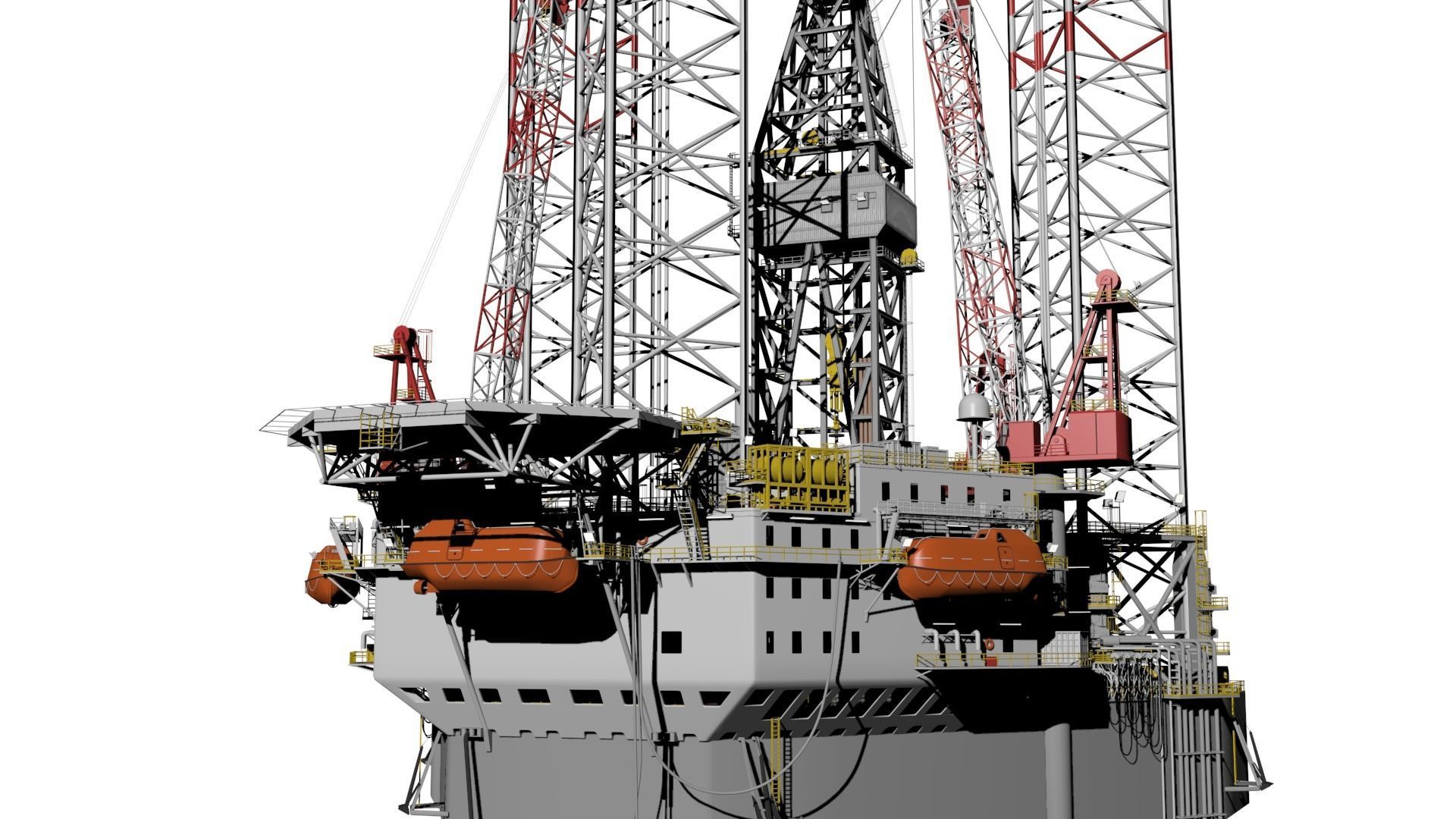 Jack up rig 3D model | CGTrader
