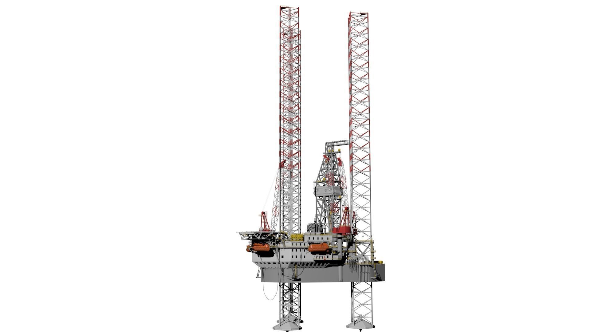 Jack up rig 3D model | CGTrader