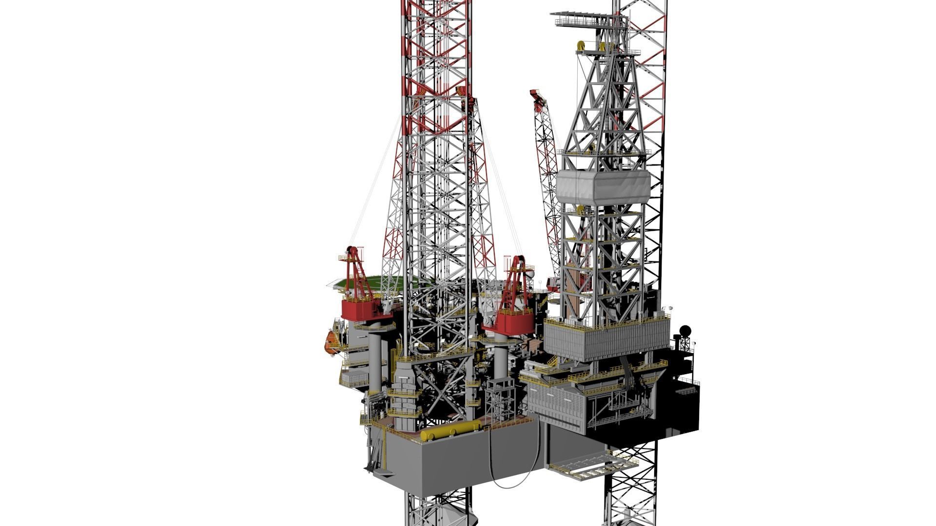 Jack up rig 3D model | CGTrader