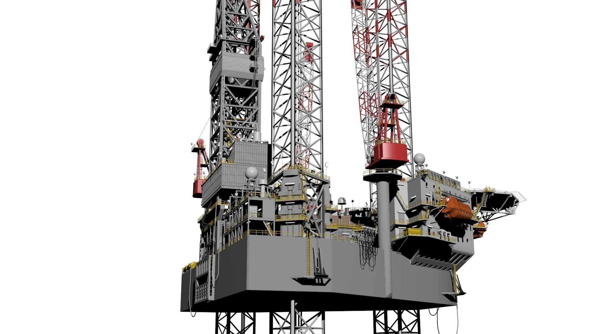 Jack up rig 3D model | CGTrader